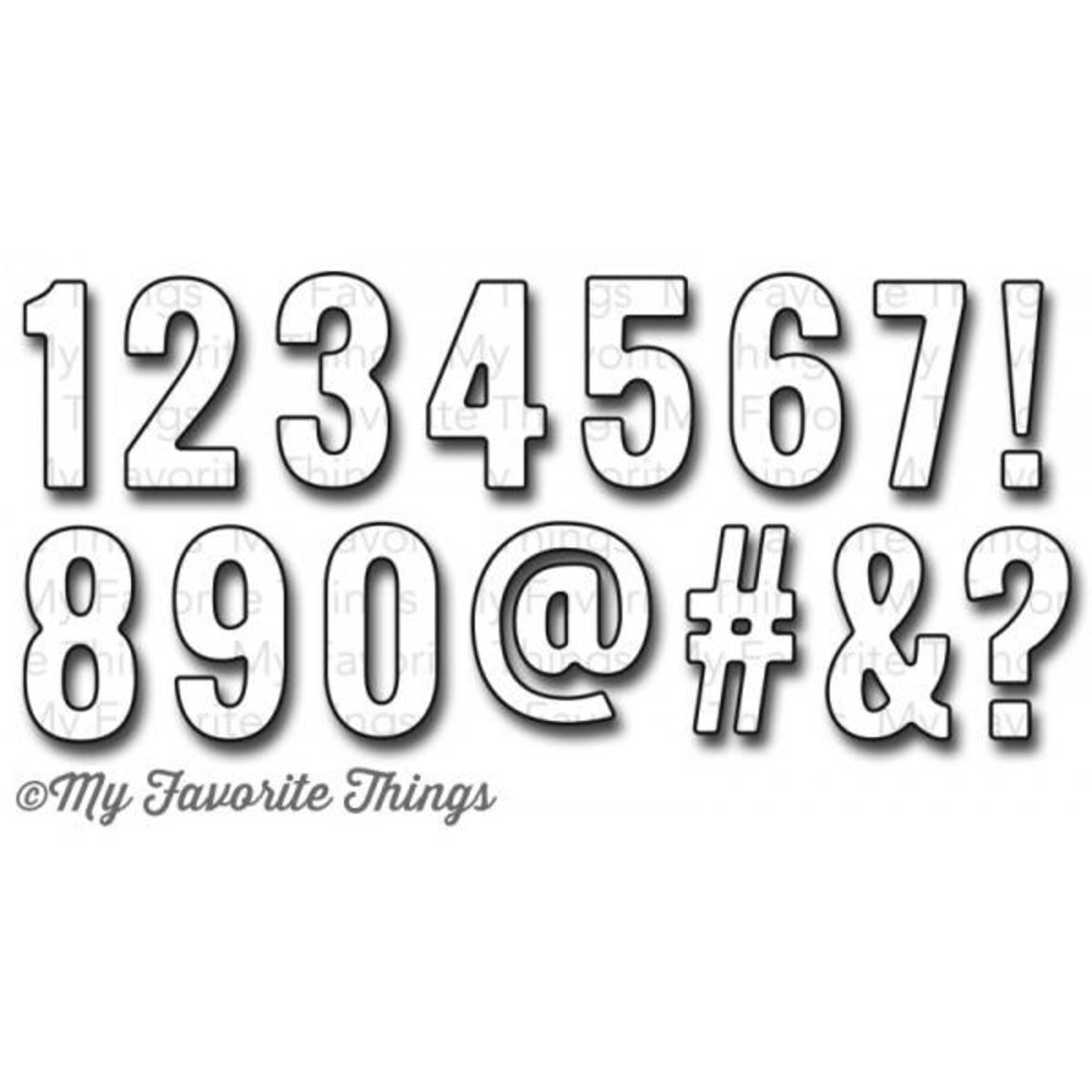 My Favorite Things Die-namics Little Numbers (MFT-394) - Paperpads.nl