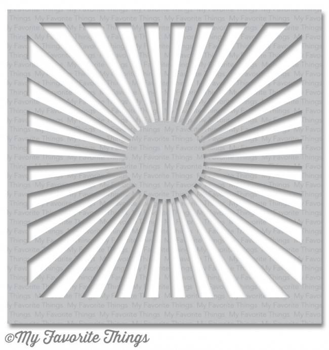 My Favorite Things Radiating Rays Stencil (ST-98) - Paperpads.nl