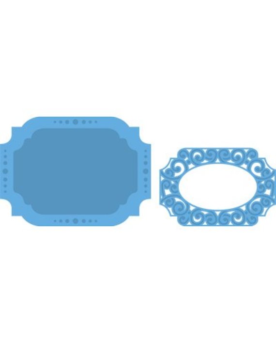 Marianne Design Creatable Oval Lable Stencil (LR0309) - Paperpads.nl