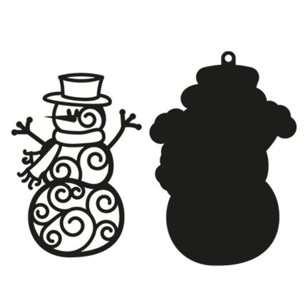 Marianne Design Craftable Filigree Snowman (CR1285) - Paperpads.nl