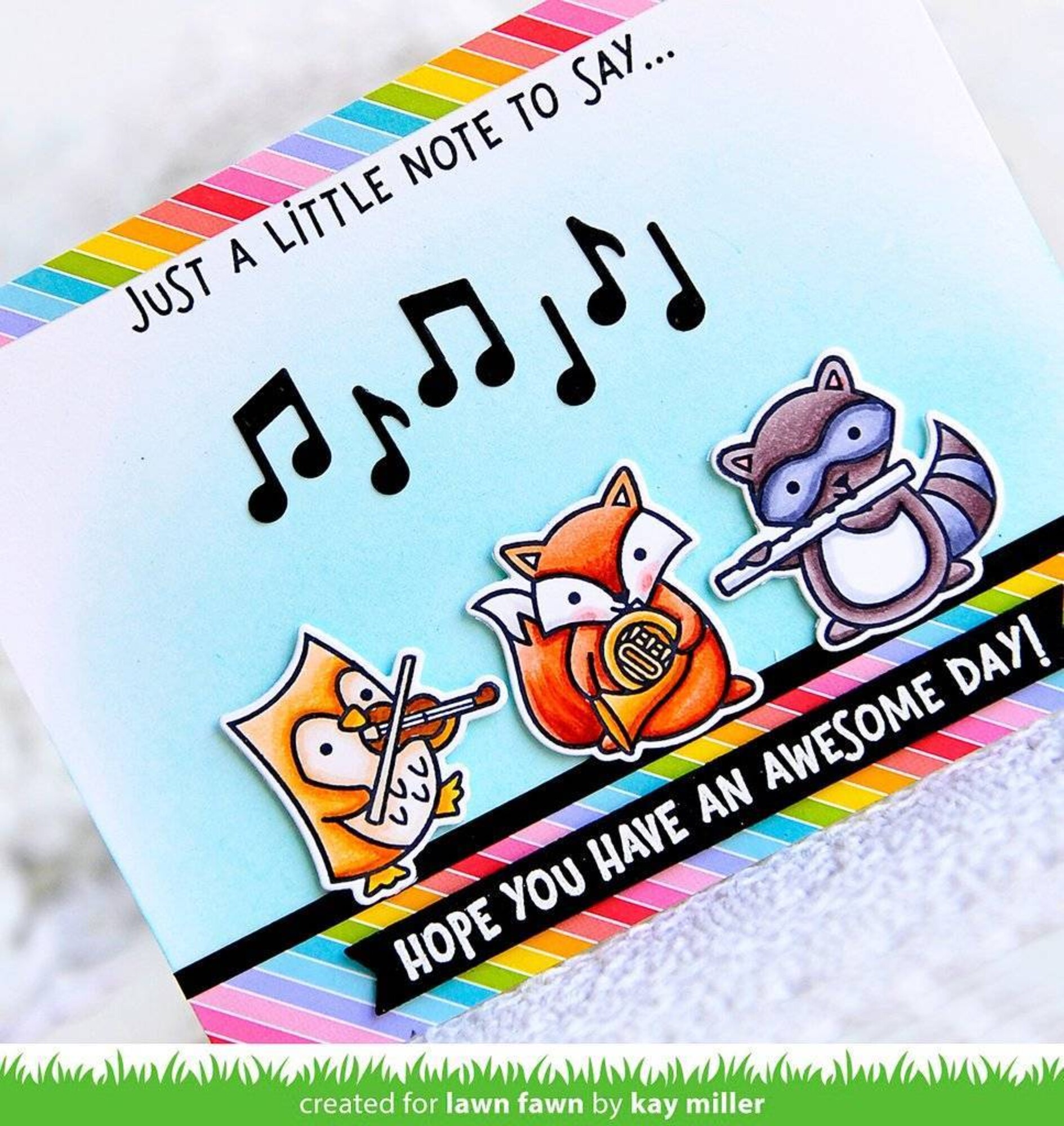Lawn Fawn Little Music Notes Dies (LF1712) - Paperpads.nl