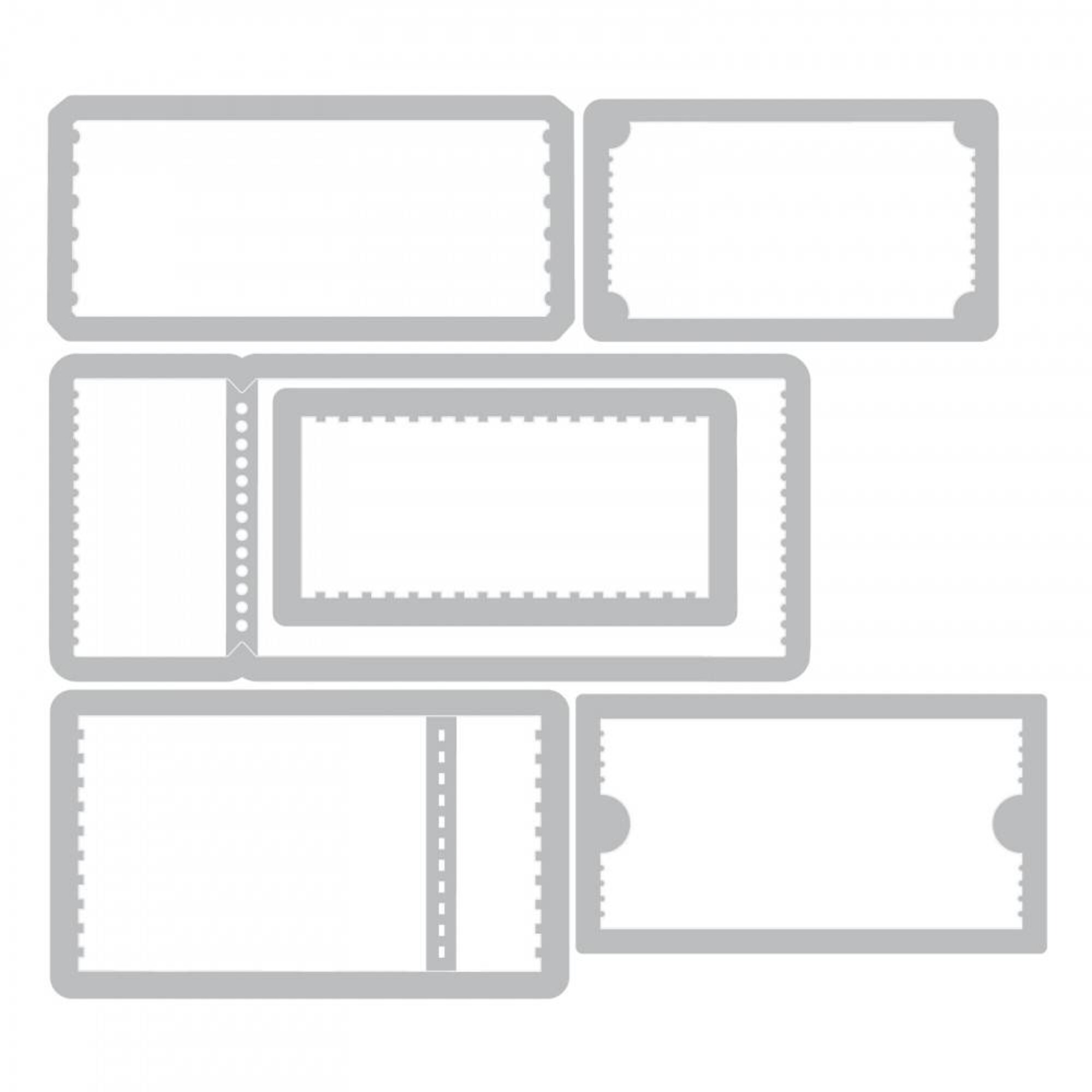 Sizzix Thinlits Alterations Ticket Booth (662698) - Paperpads.nl