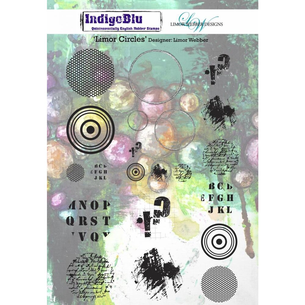 Limor Circles Limor Webber Signature Range A5 Rubber Stamp (IND0149PC ...