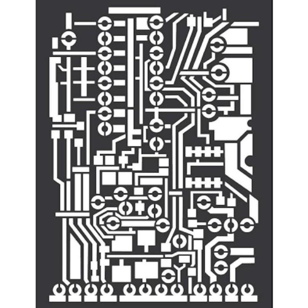 Stamperia Mixed Media Stencil Circuit Board (KSAT07) - Paperpads.nl