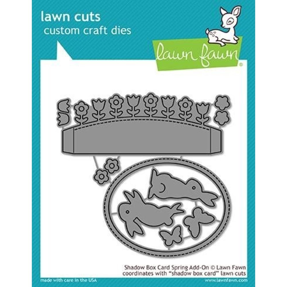 Lawn Fawn Shadow Box Card Spring Add-on Dies (LF1906) - Paperpads.nl