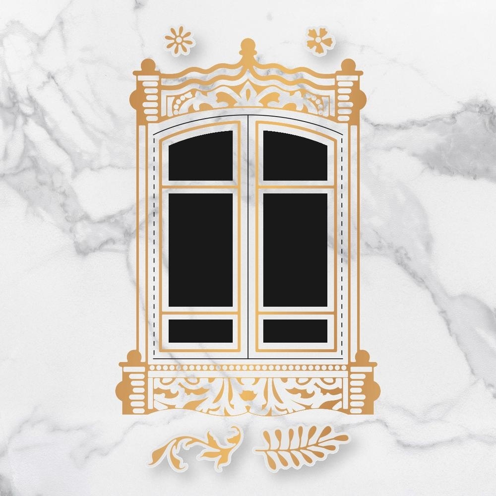 Couture Creations Baroque Window Frame Cut, Foil & Emboss Die (CO72676 ...