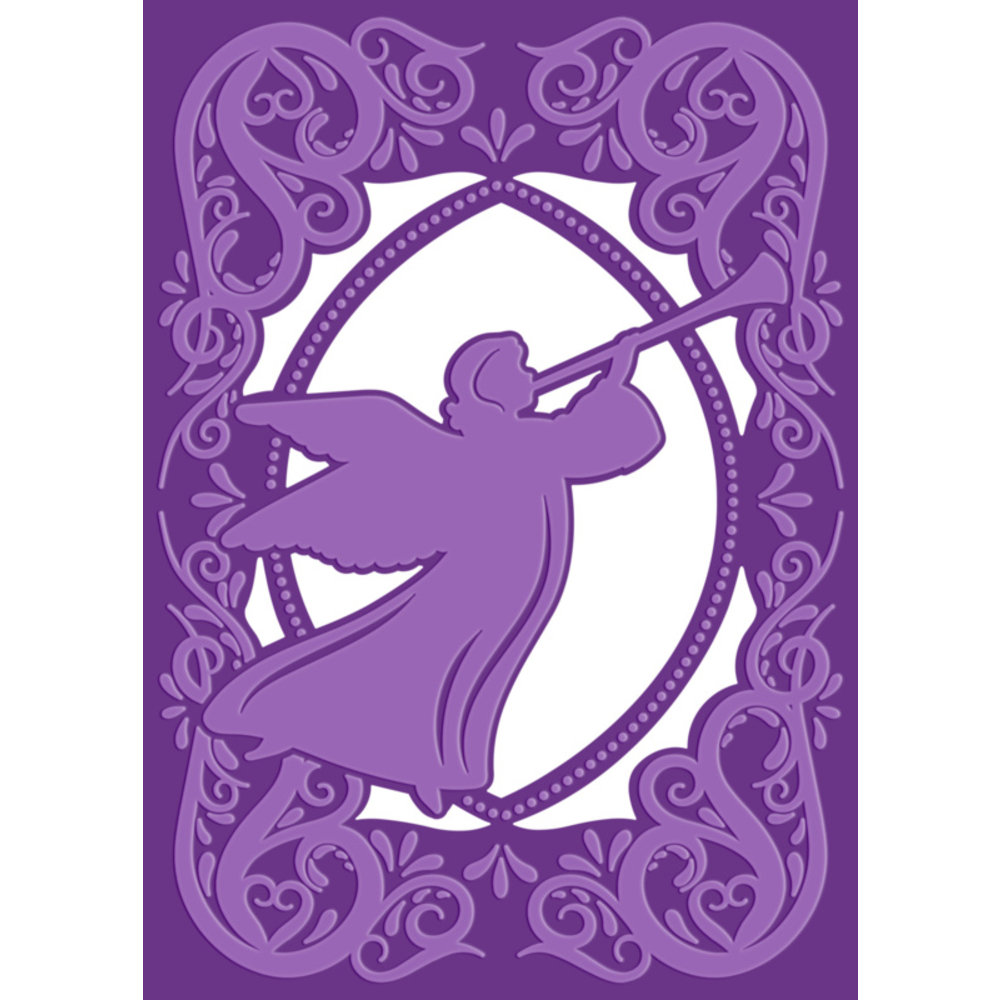 Gemini Christmas Angel Cut & Embossing Folder (GEM-CEF-CANG) - Paperpads.nl