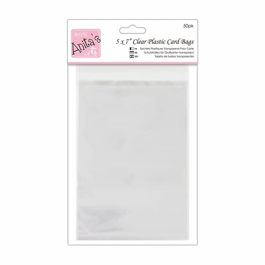 Anita's Clear Plastic Card Bags 5x7 Inch (50pk) (ANT 1651006 ...