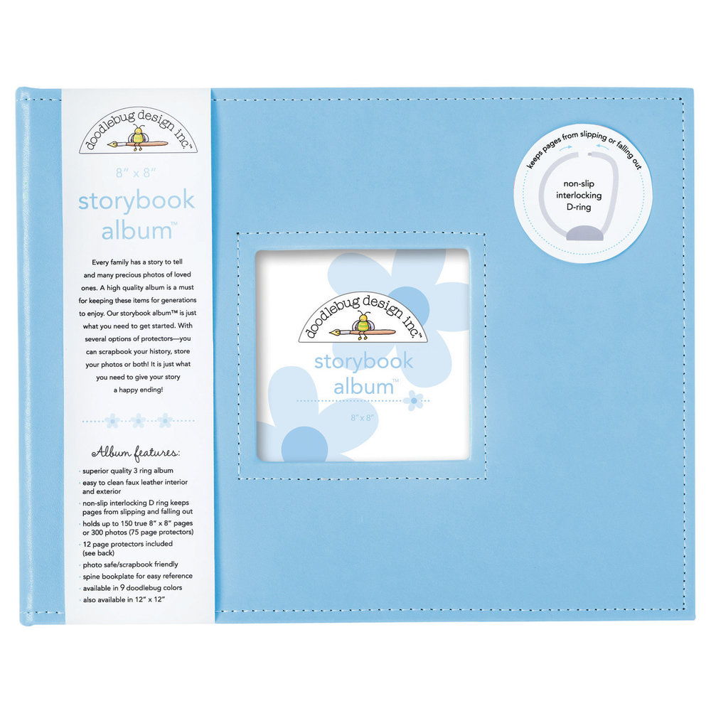 Bubble Blue 8x8 Inch Storybook Album (3201) - Paperpads.nl