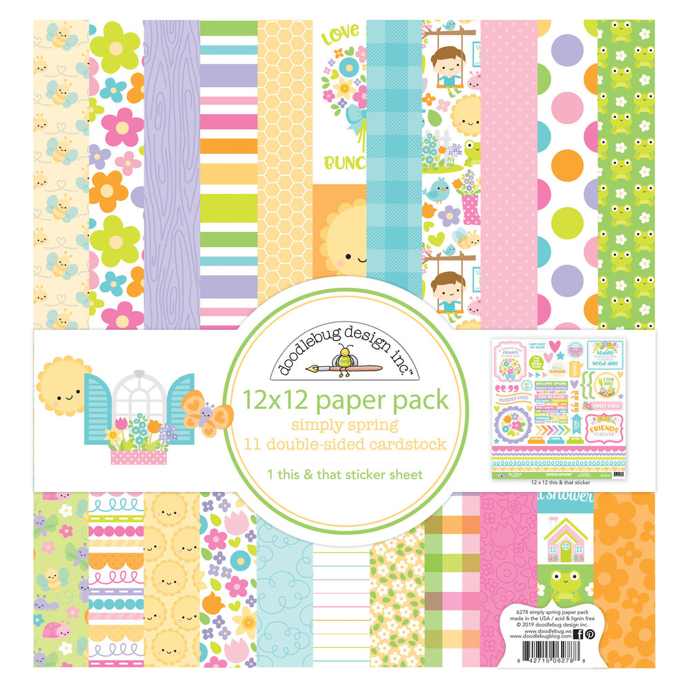 Simply Spring 12x12 Inch Paper Pack (6278) - Paperpads.nl