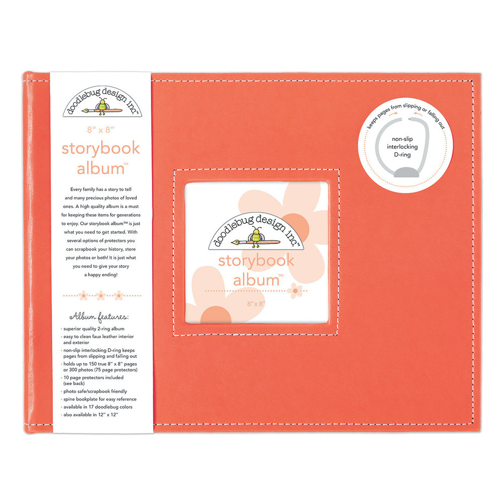 Coral 8x8 Inch Storybook Album (5727) - Paperpads.nl