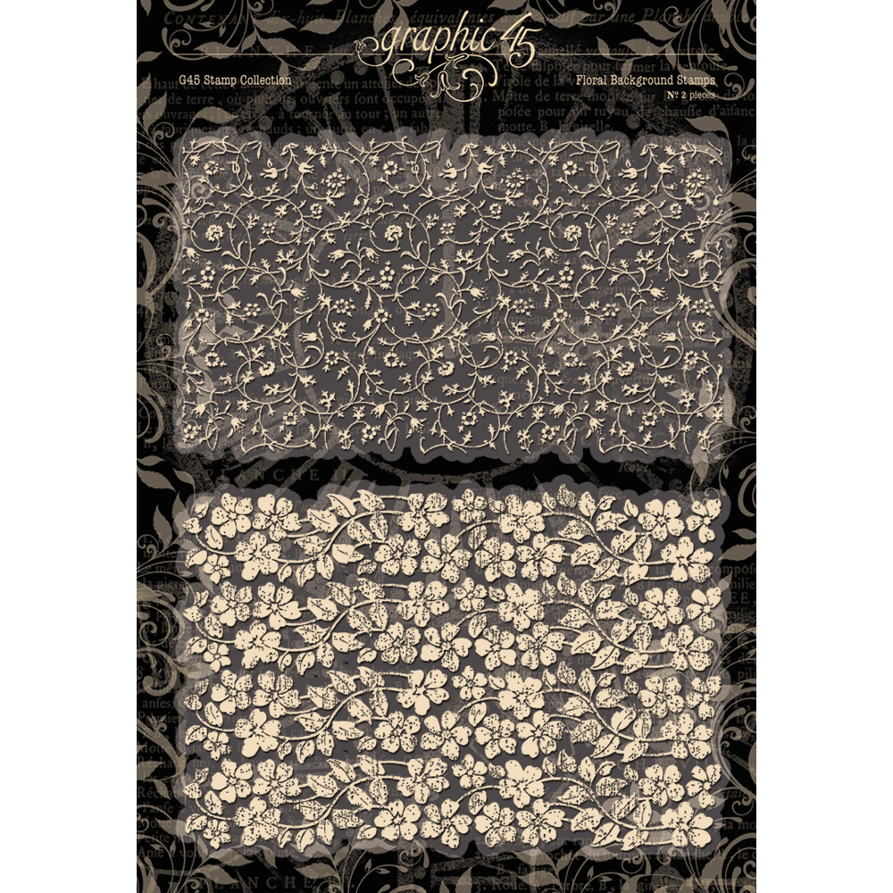 Graphic 45 Floral Background Clear Stamps (4501986) - Paperpads.nl