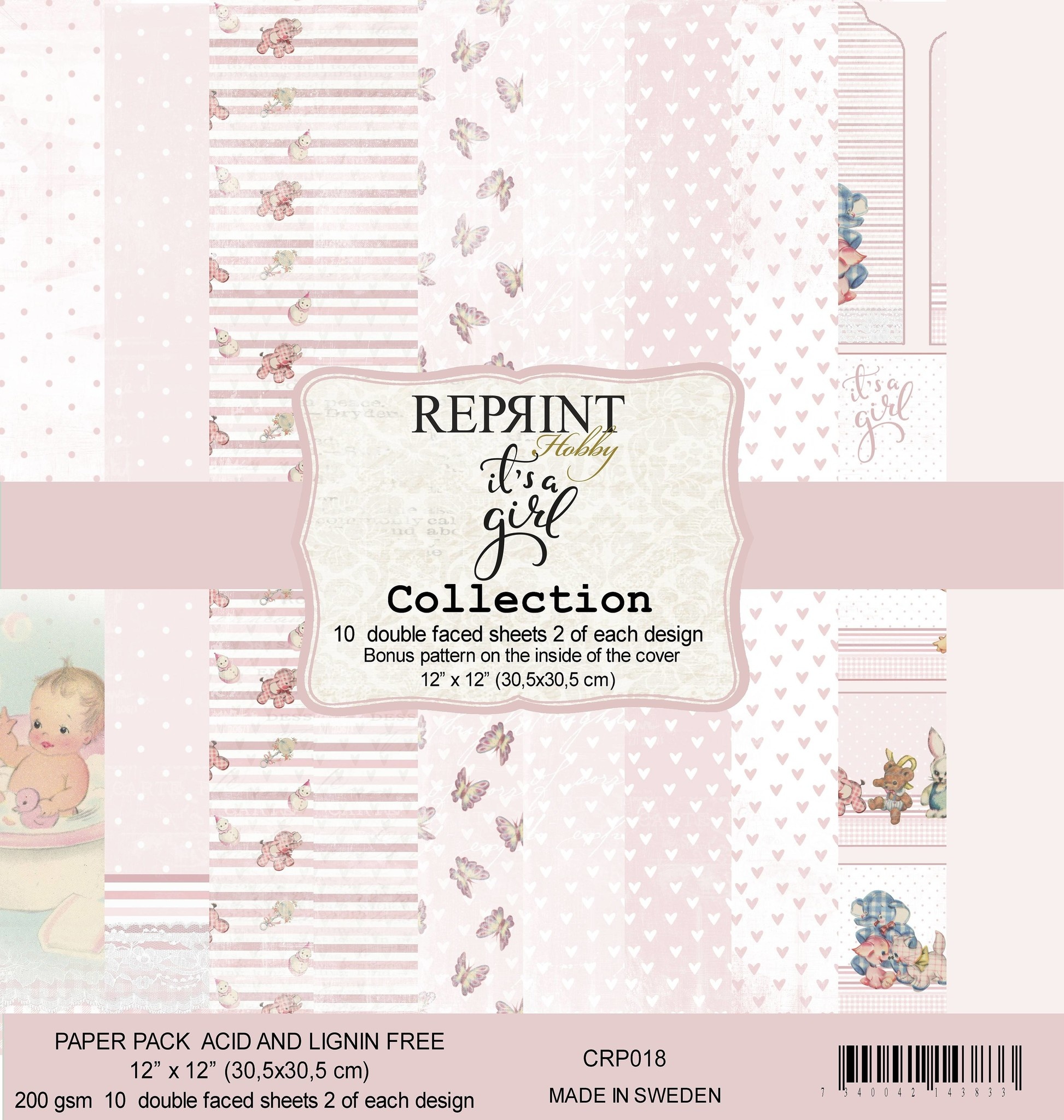 Reprint It´s a Girl Collection 12x12 Inch Paper Pack (CRP018 ...