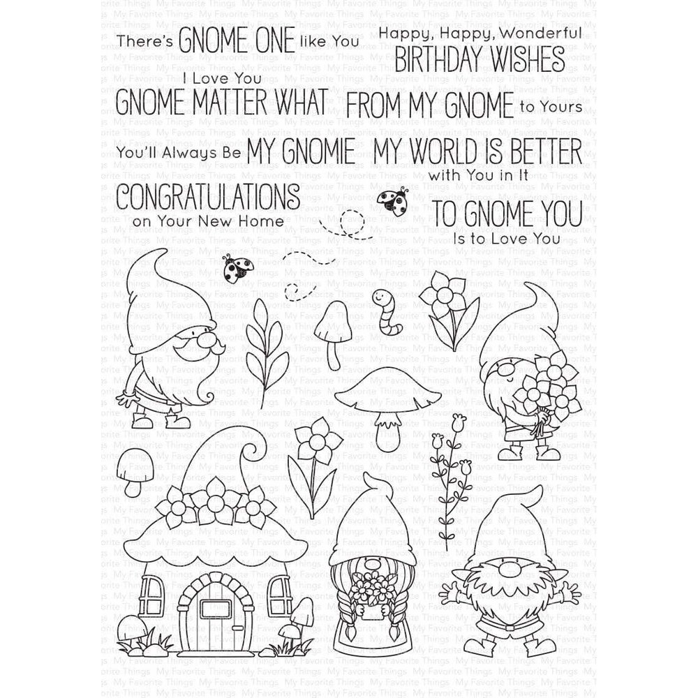 My Favorite Things Hanging With My Gnomies Clear Stamps Bb 101