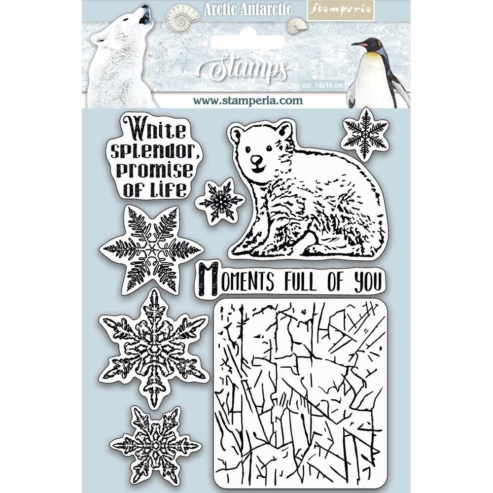 Stamperia Natural Rubber Stamps Arctic Antarctic Moments Full of You ...