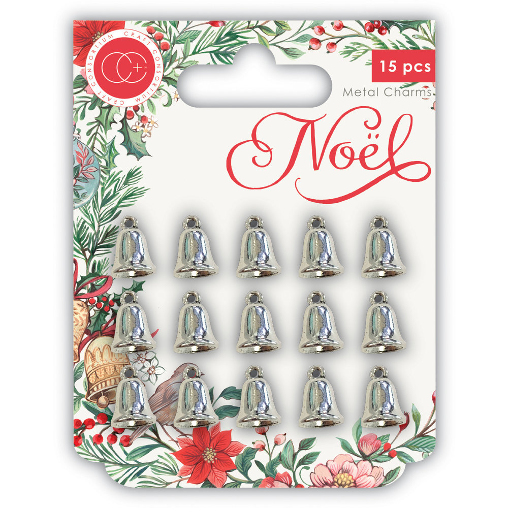Craft Consortium Noel Bell Charms (CCMCHRM013) - Paperpads.nl