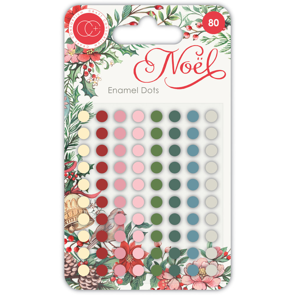 Craft Consortium Noel Enamel Dots (CCADOT008) - Paperpads.nl