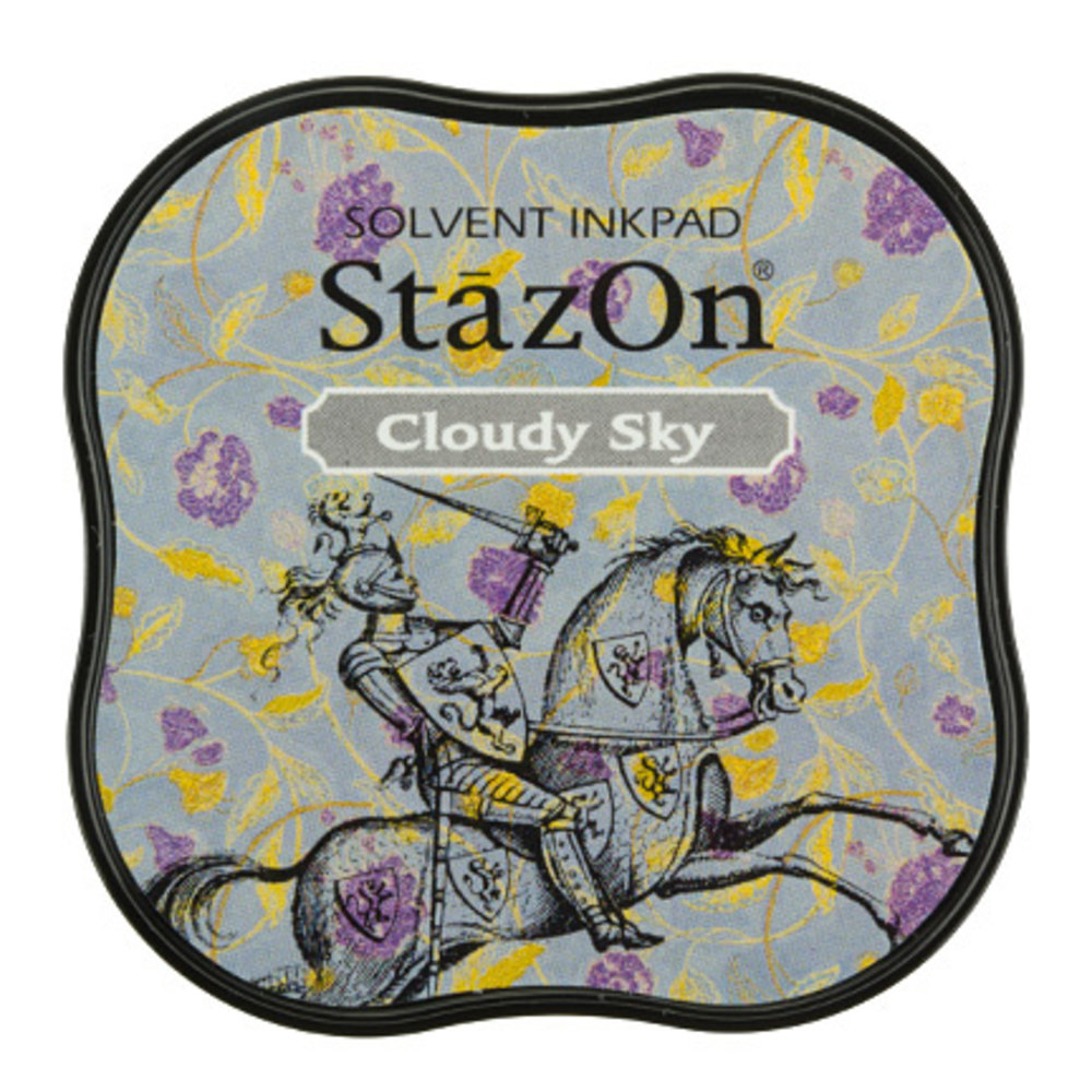 StazOn Cloudy Sky Midi Solvent Ink Pad (SZM-34) - Paperpads.nl