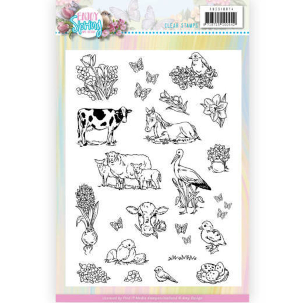 Amy Design Enjoy Spring Clear Stamp Set (ADCS10074) - Paperpads.nl
