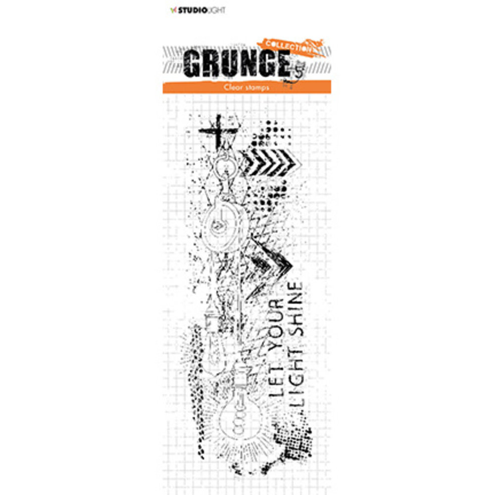 Studio Light Grunge Clear Stamp (STAMPSL494) - Paperpads.nl