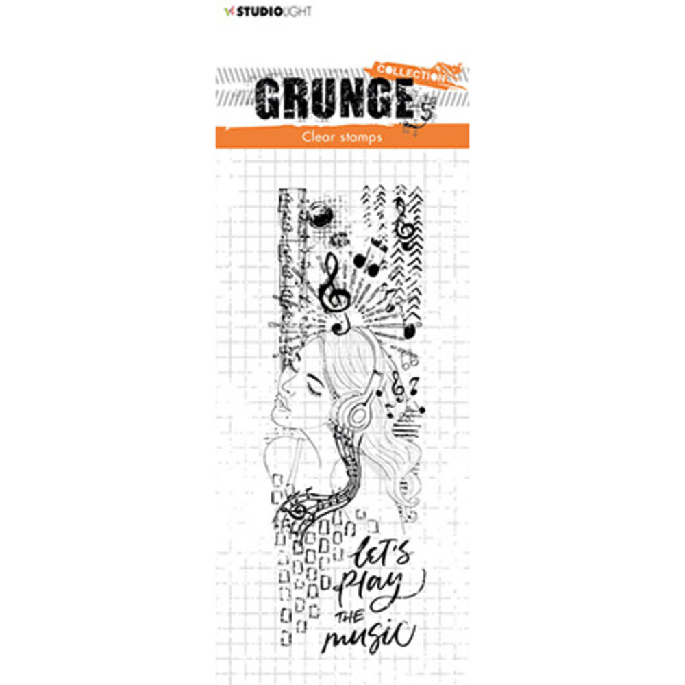 Studio Light Grunge Clear Stamp (STAMPSL498) - Paperpads.nl