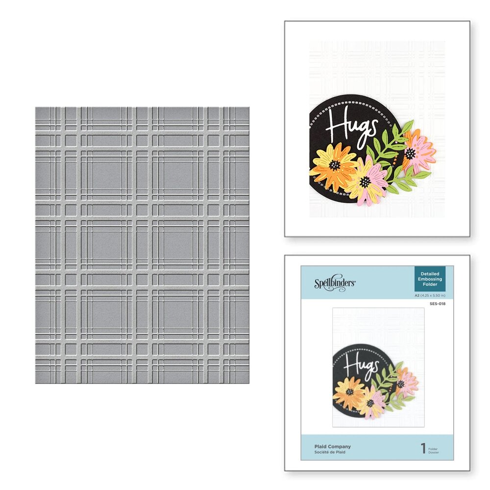 Spellbinders Plaid Company Embossing Folder (SES-018) - Paperpads.nl