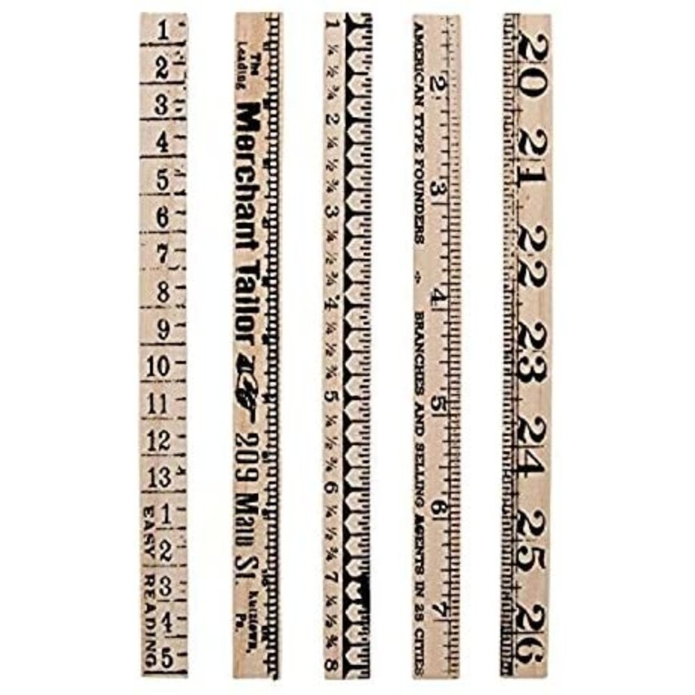 Idea-ology Tim Holtz Ruler Pieces (5pcs) (TH93565) - Paperpads.nl