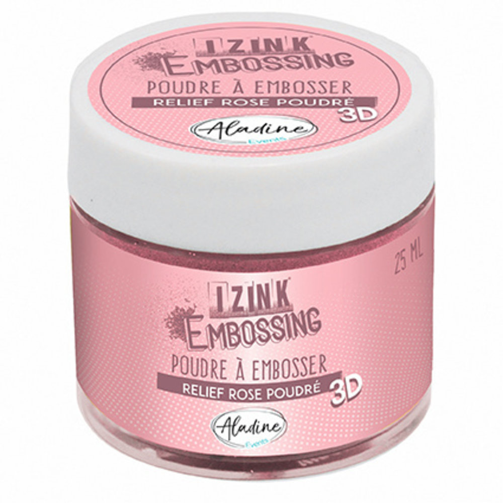 Aladine Izink Embossing Powder 25 ml Rose (10219AL) - Paperpads.nl