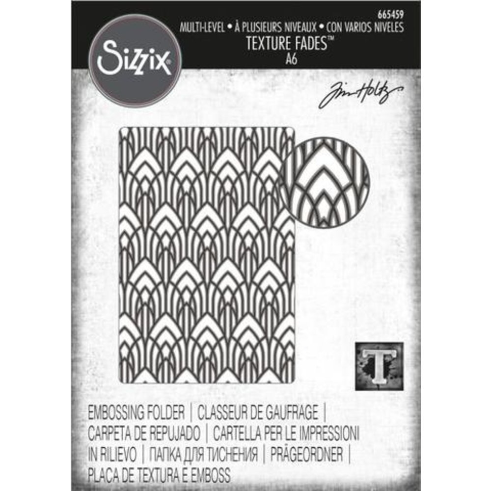 Sizzix 3D Texture Fades Arched (665459) - Paperpads.nl