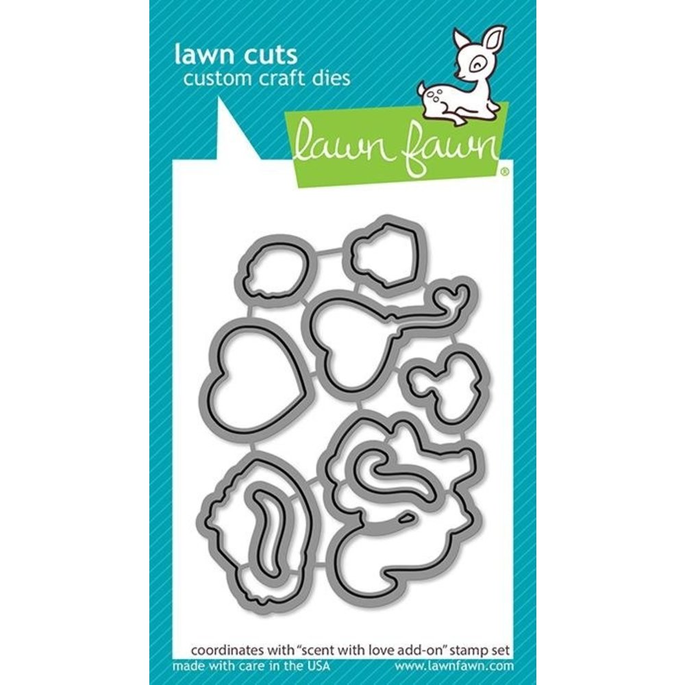 Lawn Fawn Scent With Love Add-On Dies (LF2729) - Paperpads.nl