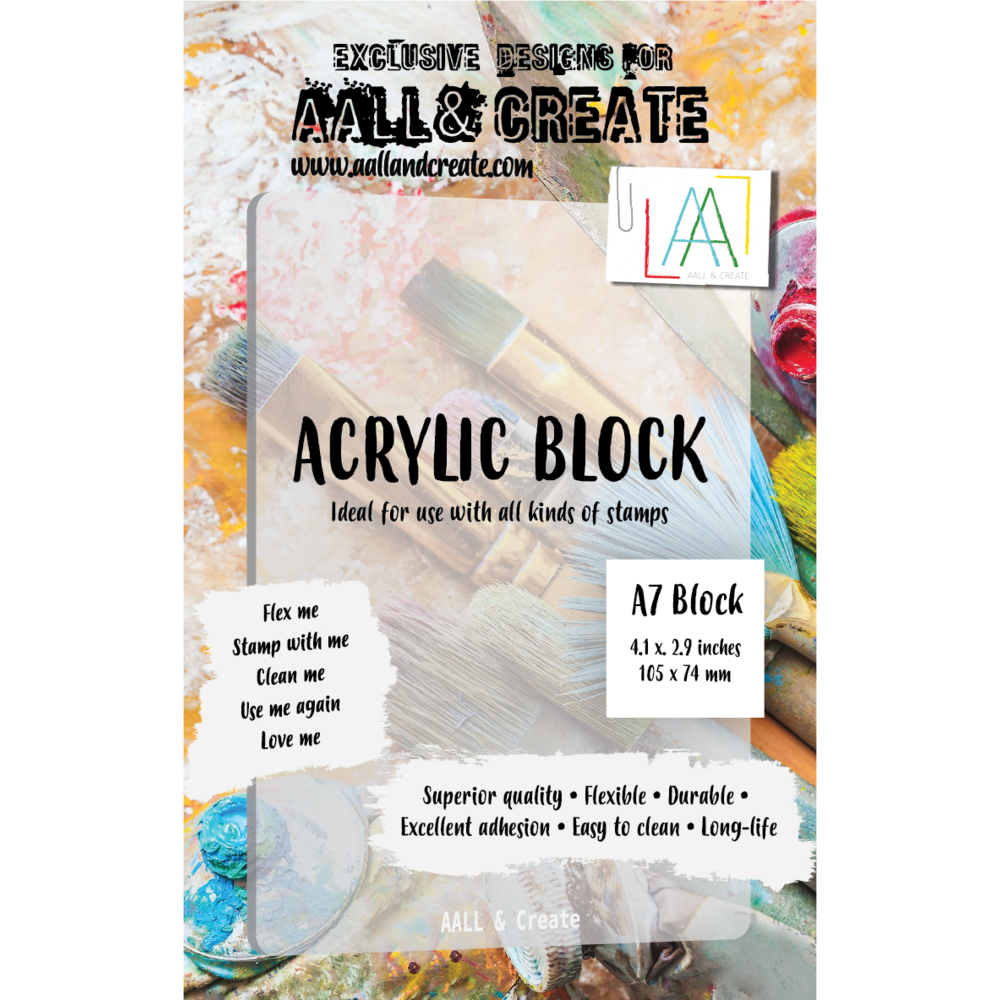 AALL and Create Acrylic Block A7 (AALL-AB-A7) - Paperpads.nl