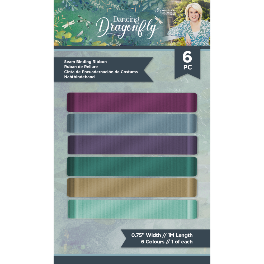 Crafter's Companion Dancing Dragonfly Seam Binding Ribbon (S-DDF-SBRIB ...
