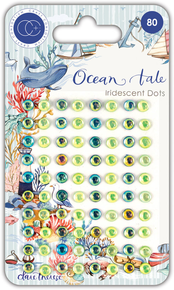 Craft Consortium Ocean Tale Iridescent Dots (CCADOT022) - Paperpads.nl