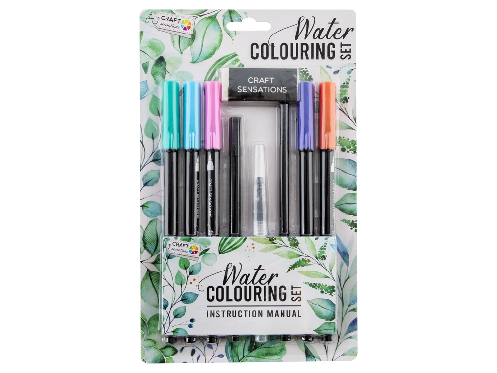 Craft Sensations Water Colouring Set Bright (CR0475/A) - Paperpads.nl