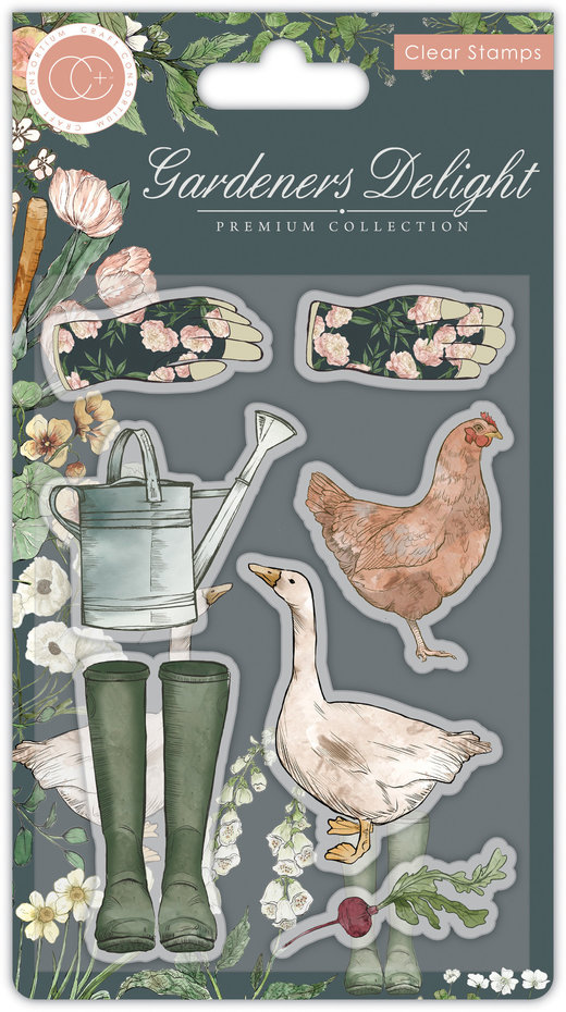 Craft Consortium Gardeners Delight Clear Stamps (CCSTMP079) - Paperpads.nl