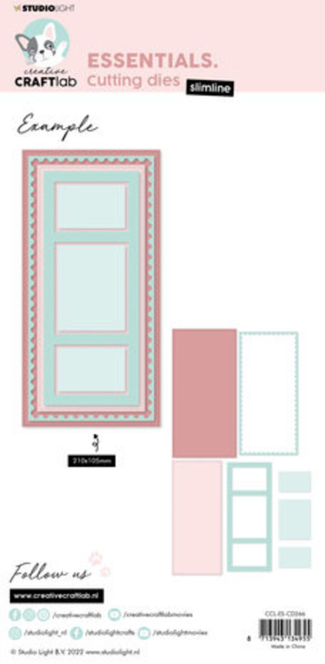 Creative Craftlab Essentials Dies Slimline (CCL-ES-CD266) - Paperpads.nl