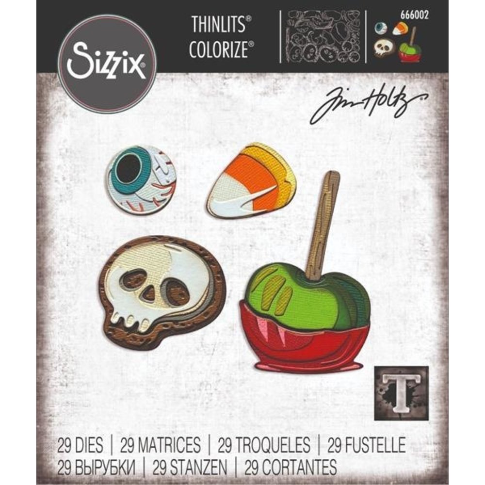 Sizzix Thinlits Die Set Trick or Treat Colorized (666002) - Paperpads.nl