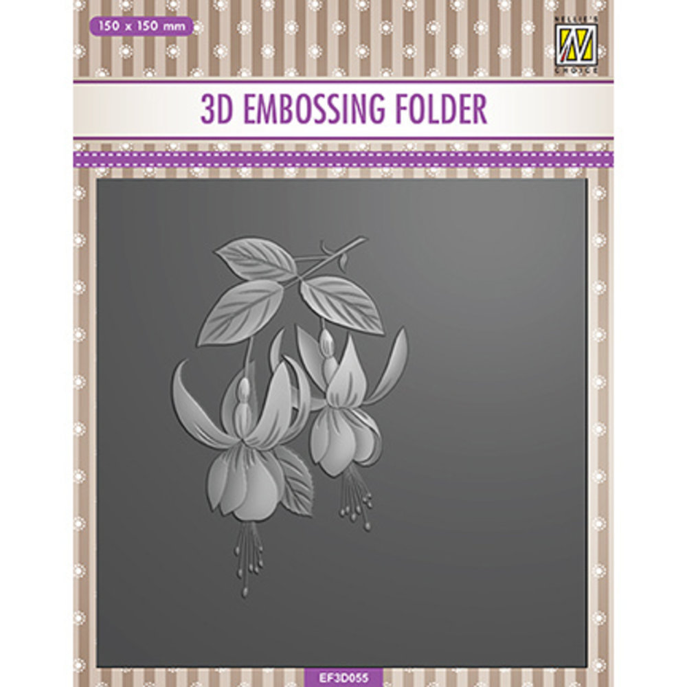 Nellie Snellen Fuchsia 3D Embossing Folder (EF3D055) - Paperpads.nl