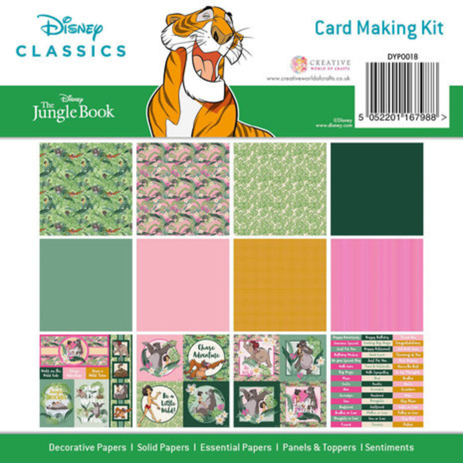 Disney The Jungle Book 8x8 Inch Card Making Kit (DYP0018) - Paperpads.nl