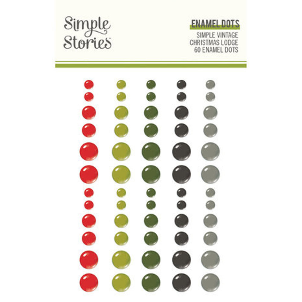 Simple Stories Simple Vintage Christmas Lodge Enamel Dots (18430 ...