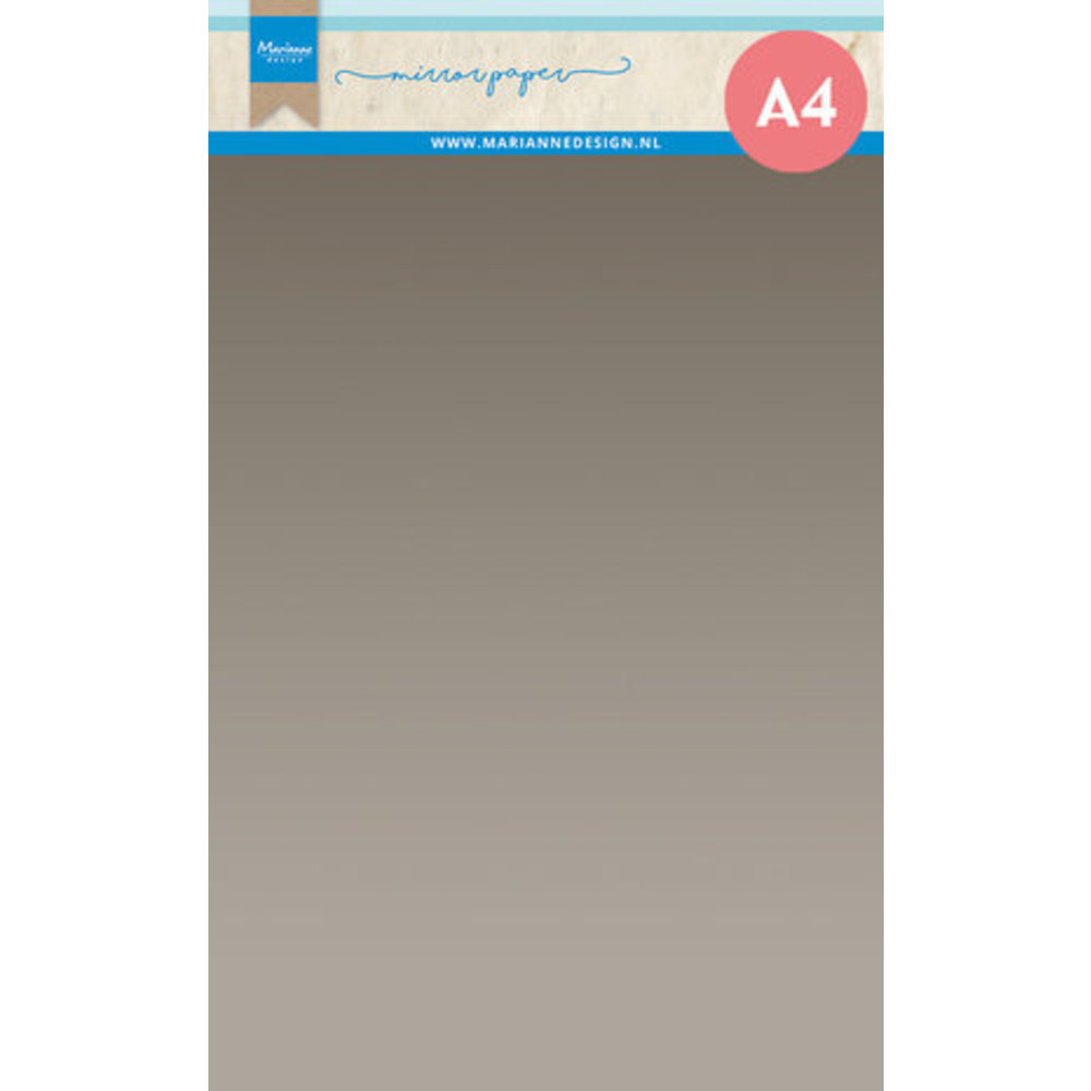 Marianne Design Mirror Paper A4 Silver (CA3178) - Paperpads.nl