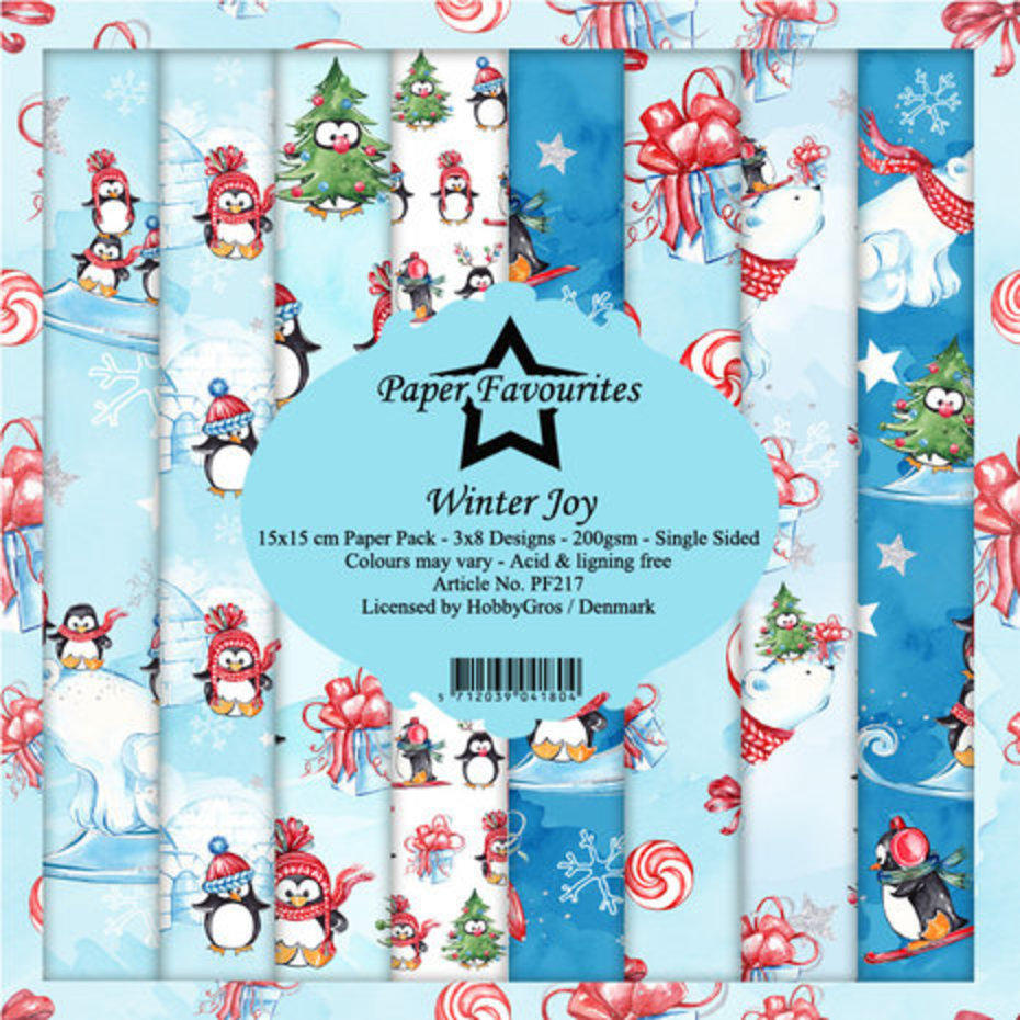 Paper Favourites Winter Joy 6x6 Inch Paper Pack (PF217) - Paperpads.nl