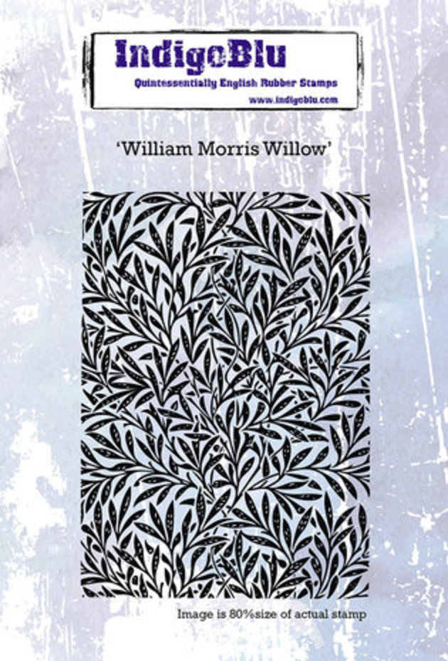 IndigoBlu William Morris Willow A6 Rubber Stamps (IND1007) - Paperpads.nl