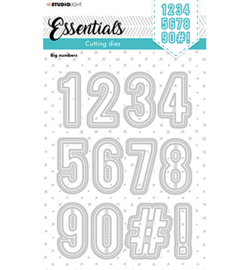 Studio Light Essentials Snijmal Big Numbers (SL-ES-CD378) - Paperpads.nl