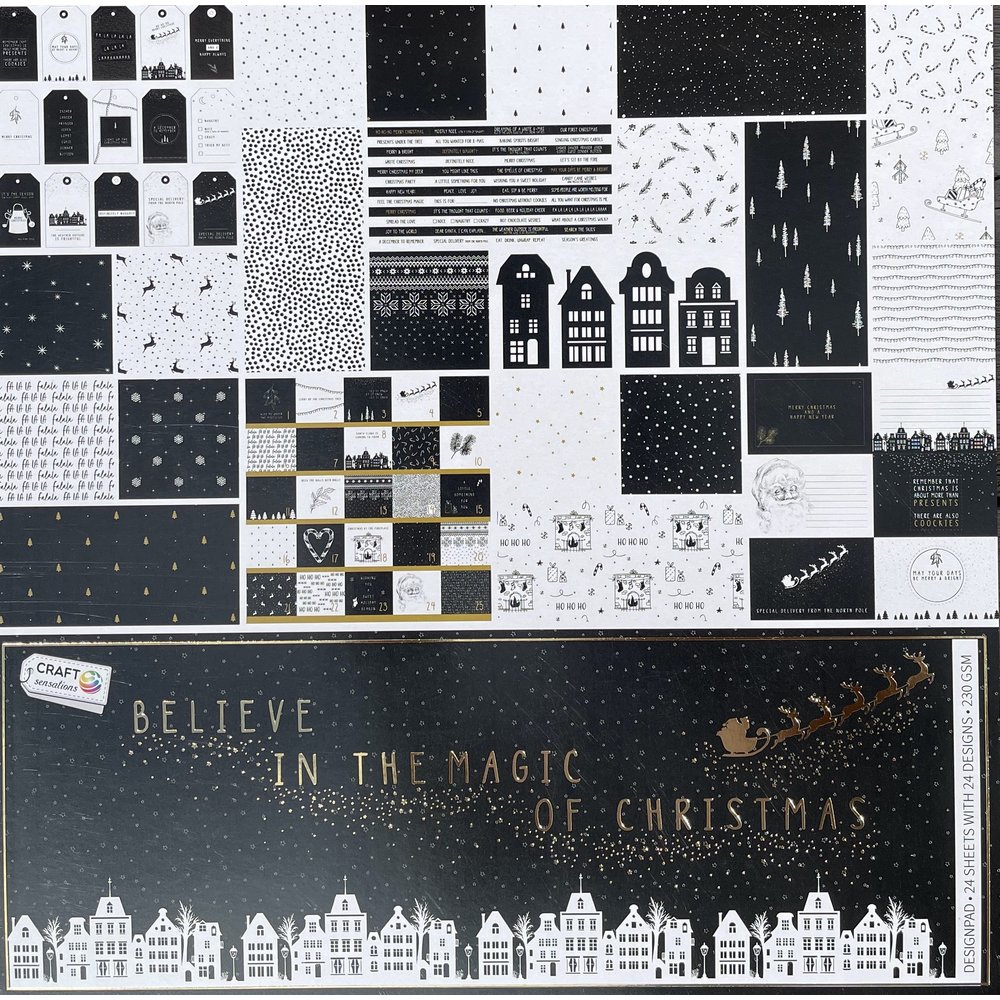 Craft Sensations Believe In The Magic of Christmas 12x12 Inch Paper Pa ...