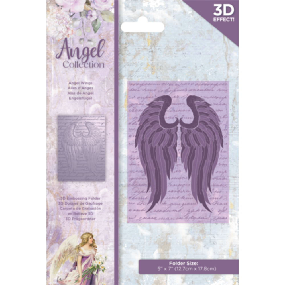 Crafter's Companion Angel Collection 3D Embossing Folder Angel Wings ...