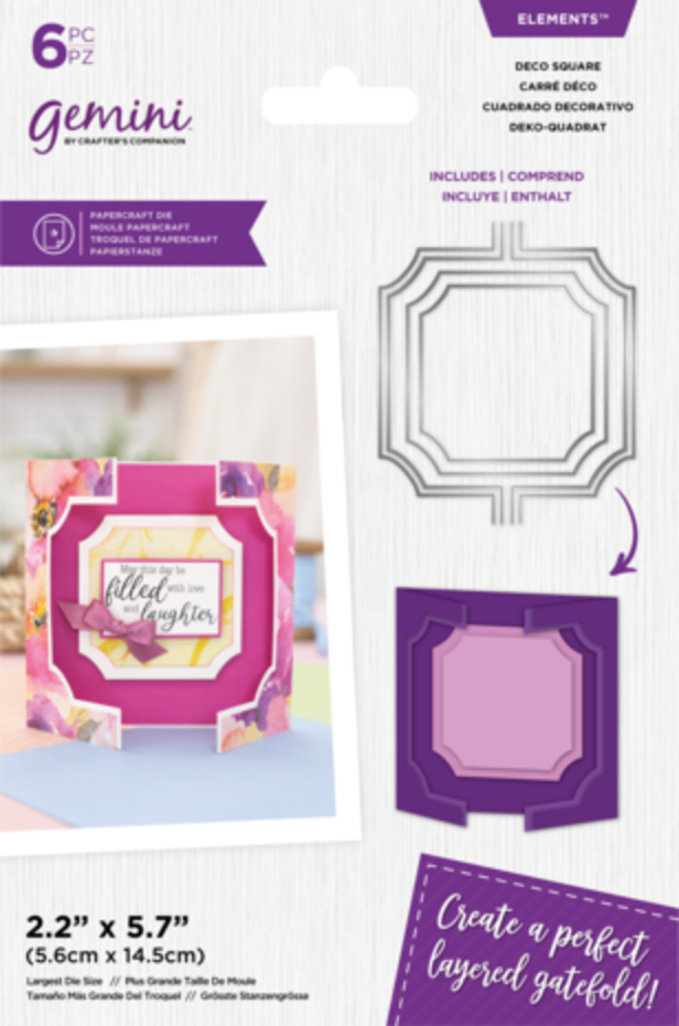 Gemini Layered Edge Gatefold Deco Square Elements Dies (GEM-MD-ELE-DES ...