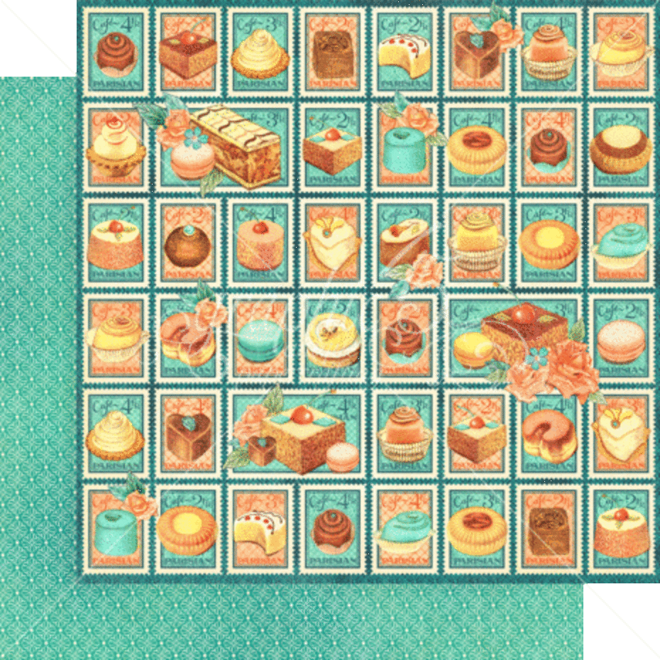 Graphic 45 Cafe Parisian 8x8 Inch Deluxe Paper Pad (4502535) - Paperpads.nl