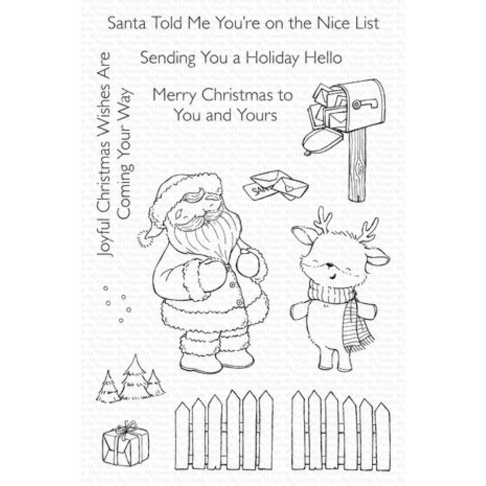 My Favorite Things Holiday Hello Clear Stamps (SY-52) - Paperpads.nl