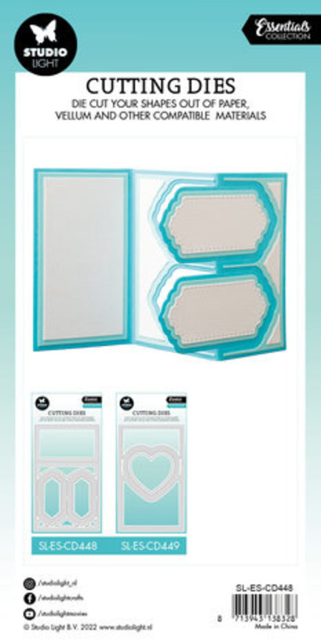 Studio Light Essentials Snijmal Zig-Zag Card Shape (SL-ES-CD448) - Paperpads.nl